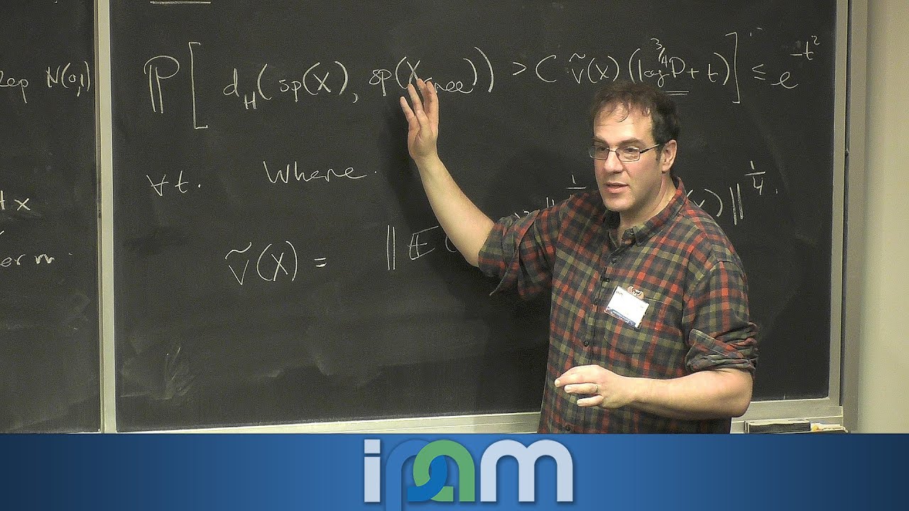 Ramon van Handel - Strong convergence II - Minicourse, Pt. 2 of 2 ...