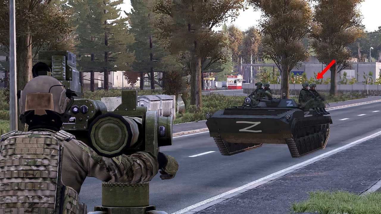 BMP-2 infantry fighting vehicle (full of soldiers) was destroyed by AT ...