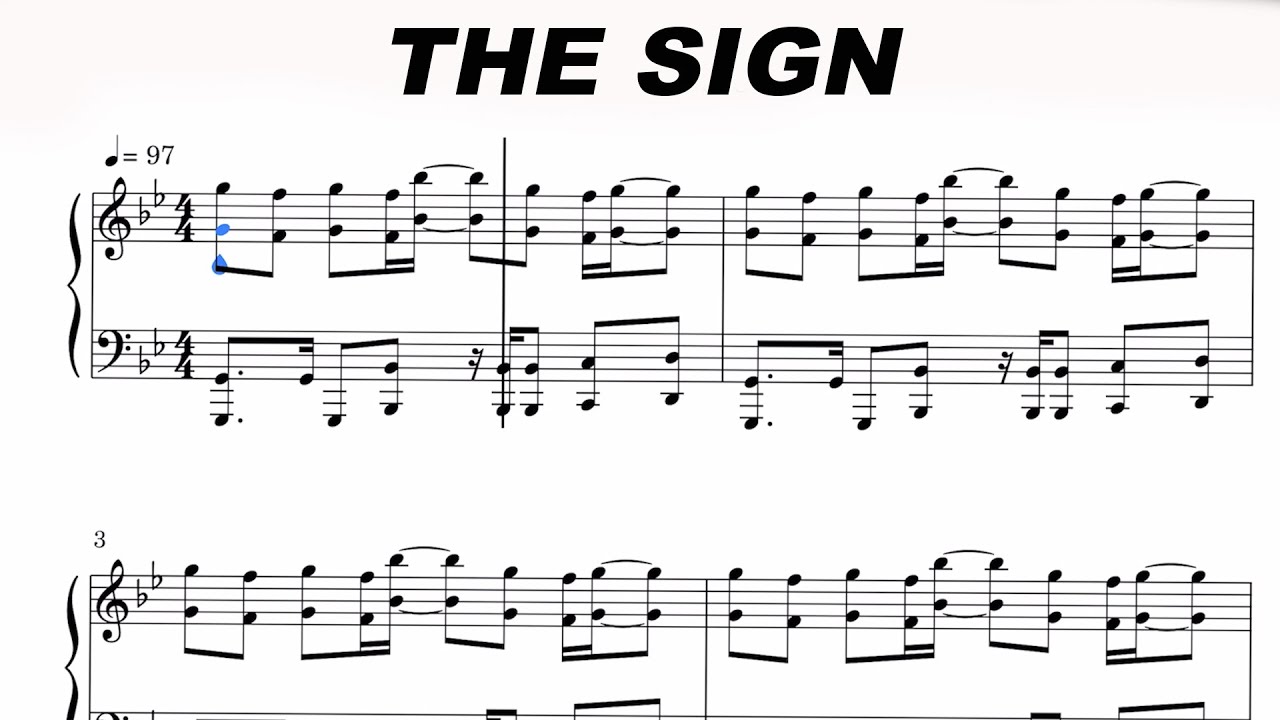 Ace Of Base - The Sign Sheet Music - YouTube