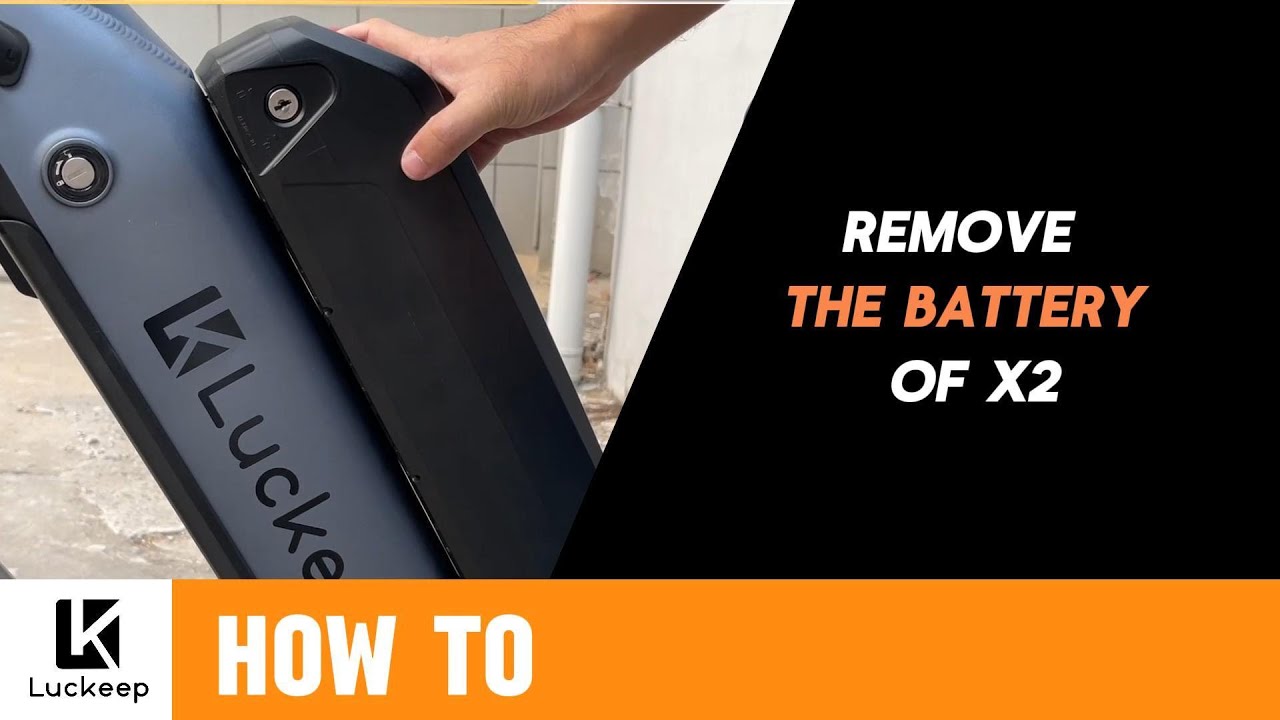 How to--remove the battery of X2 - YouTube
