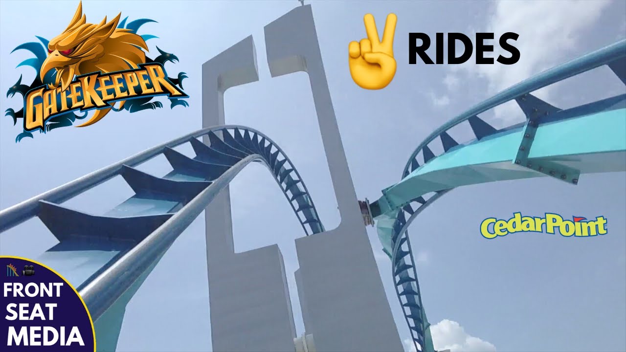 Two Rides on GateKeeper roller coaster at Cedar Point - YouTube