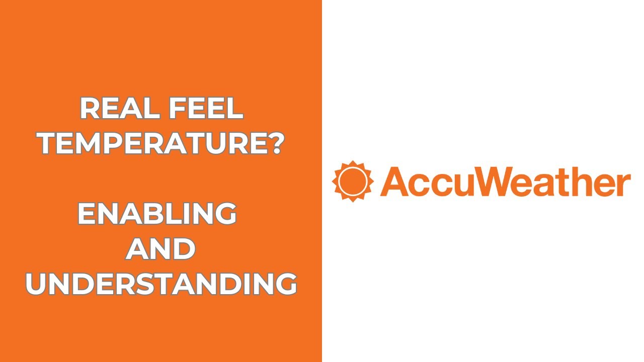 Whats is 'RealFeel' temperature and How to Enable it? - YouTube