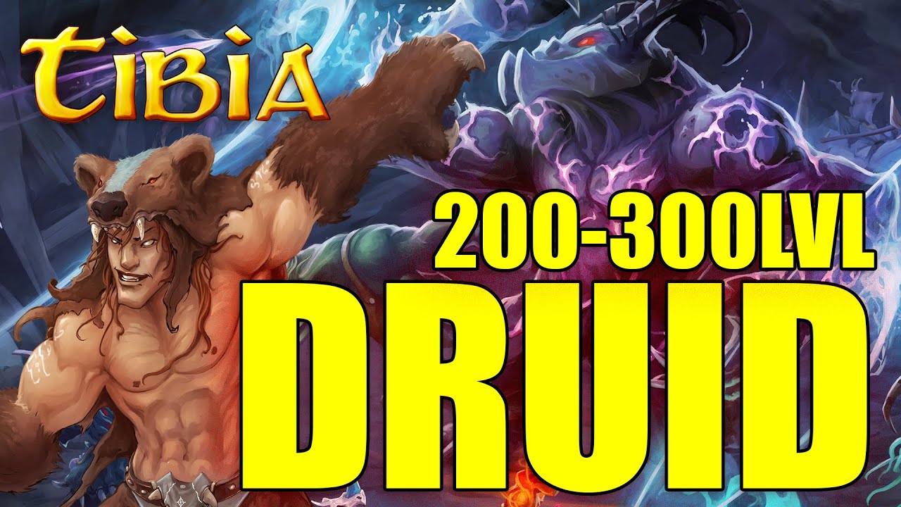 TIBIA DRUID 200-300LVL W MOIM WYKONANIU ;D #tibia - YouTube