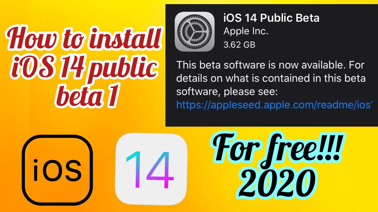 How to install iOS 14 Public Beta 1 . Download and install iOS 14 beta ...
