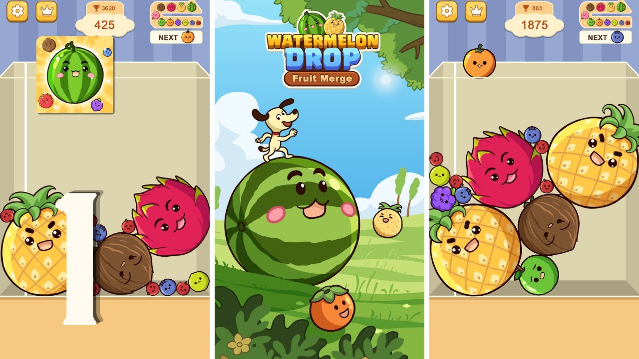 Melon Drop: Fruit Merge Master Gameplay Walkthrough Part 1 (Android ...