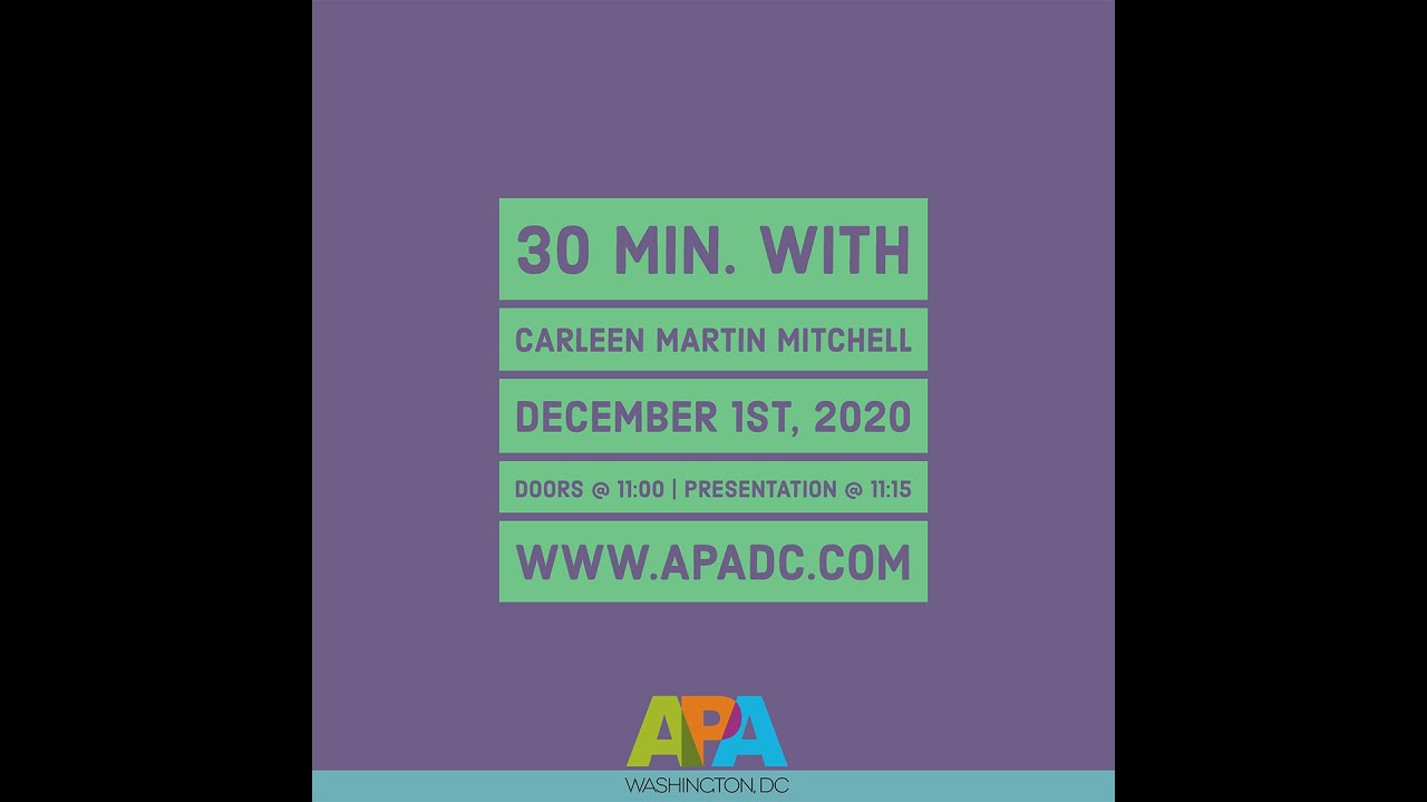 30 Minutes with Carleen Martin Mitchell, recorded 12/1/2020 - YouTube