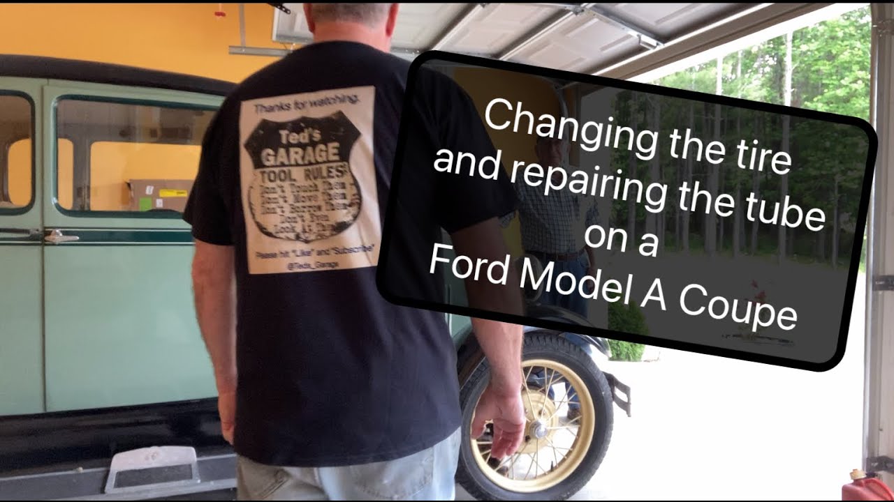 Ford Model A How-to: Changing tire/repair tube #fordmodela #restoration ...