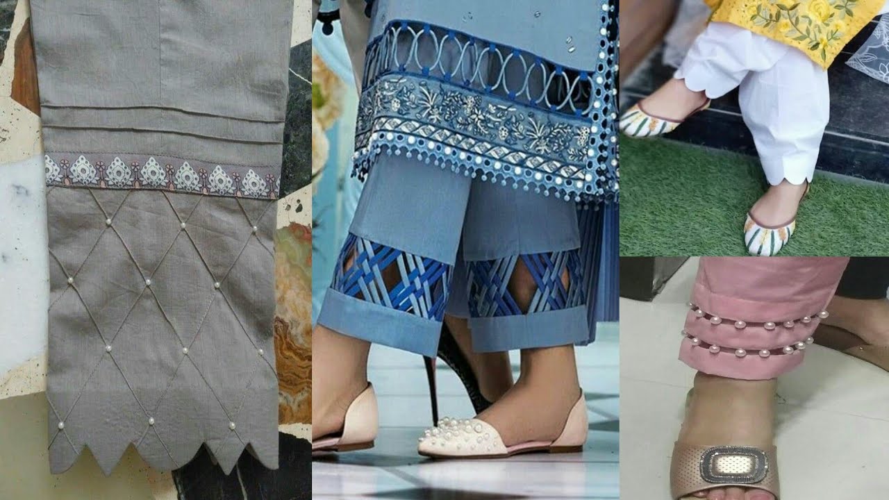 Beautiful Poncha Designs For Girls||Trousers Sleevs Designs 💗 2021 ...