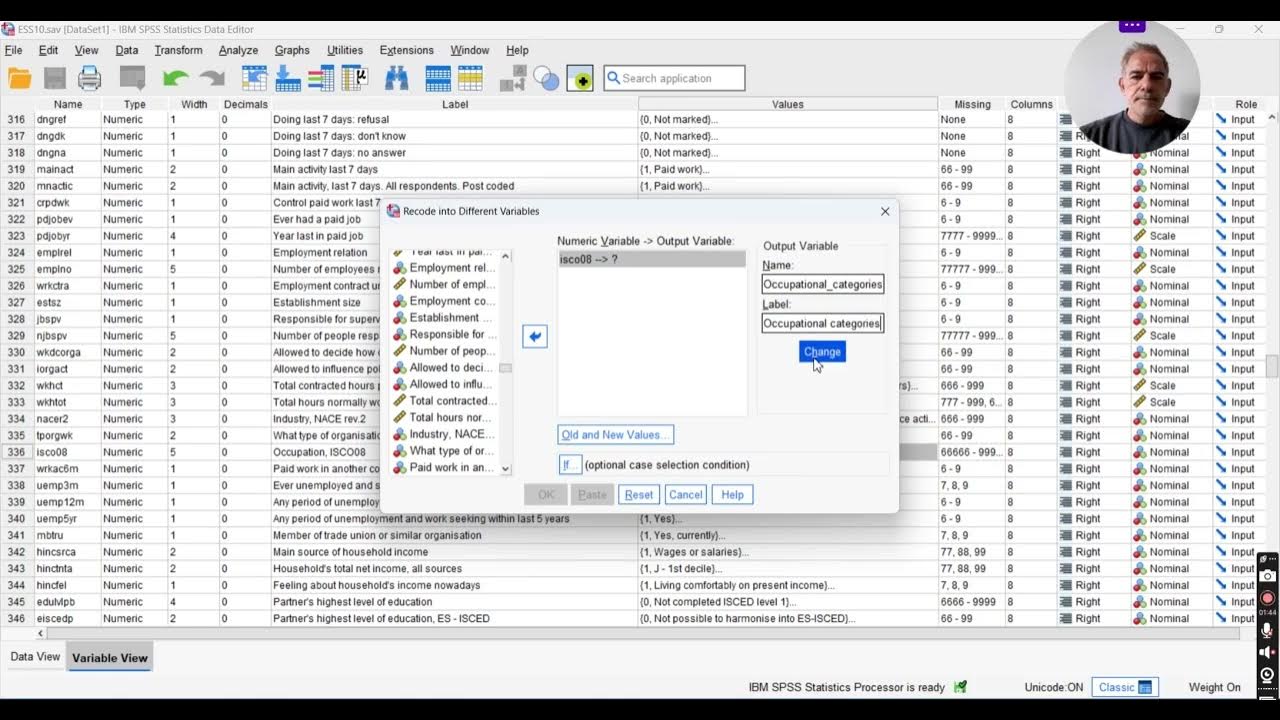 SPSS: Recoding into different variables - YouTube