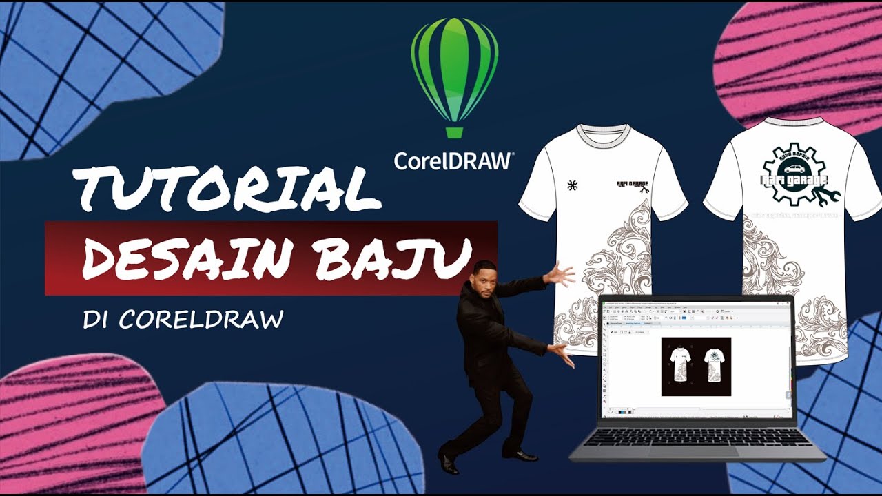 TUTORIAL BIKIN BATIK SIMPLE UNTUK DESAIN BAJU DI CORELDRAW!!! - YouTube