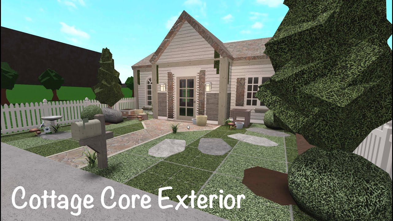 Cottage Core Starter House Exterior! - YouTube