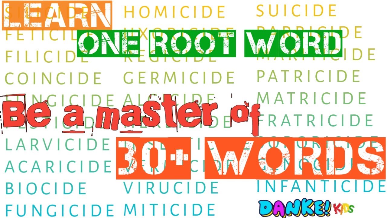 Formula to remember 30+ words from a root word -CIDE | English ...
