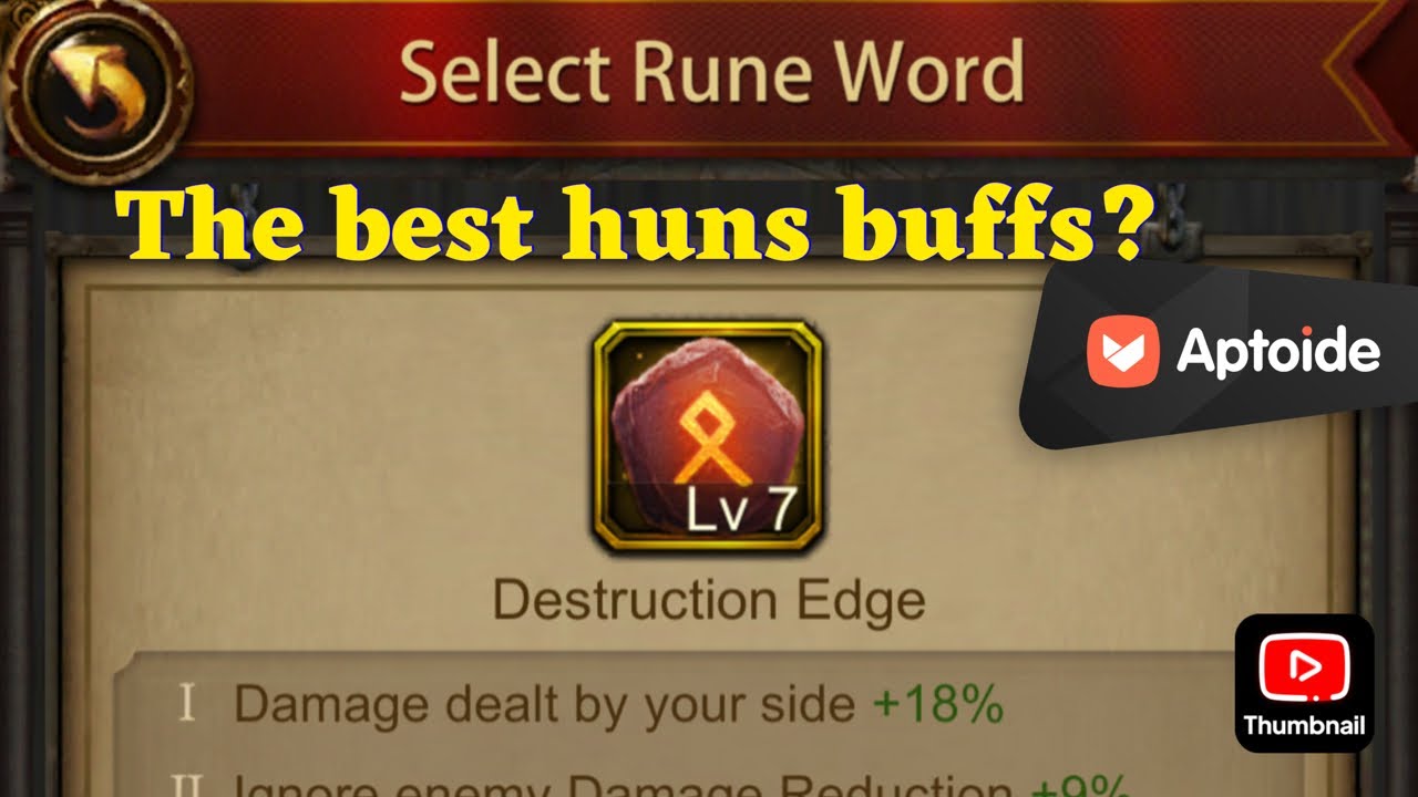Evony- Is there a best HUNS buff - YouTube