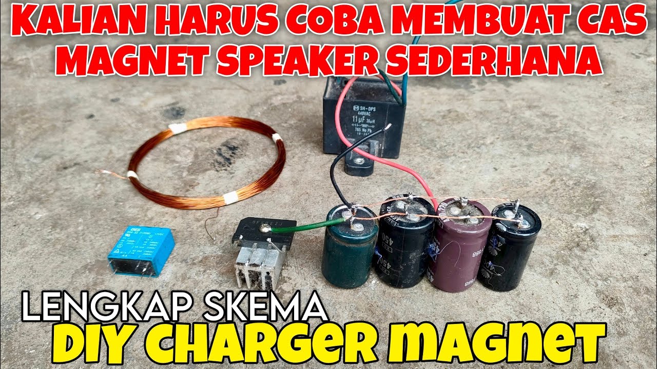 MEMBUAT CAS MAGNET SEDERHANA, dari barang bekas, diy charger magnet ...