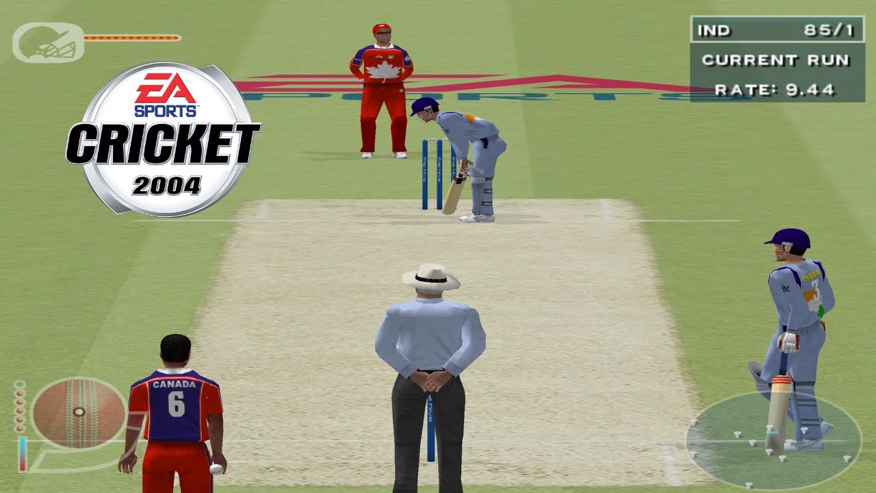 India vs Canada World Championship Match 2 | Cricket 2004 Gameplay ...