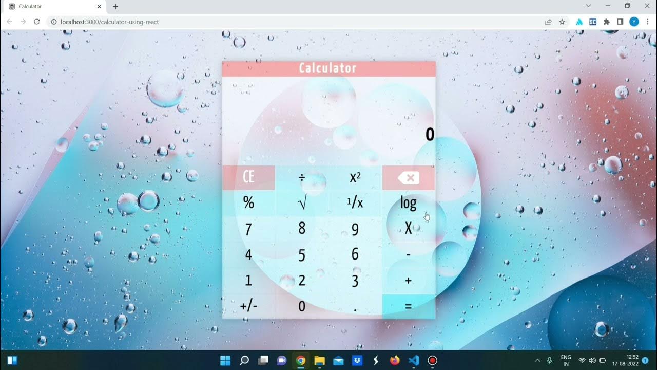 Calculator Using React - YouTube