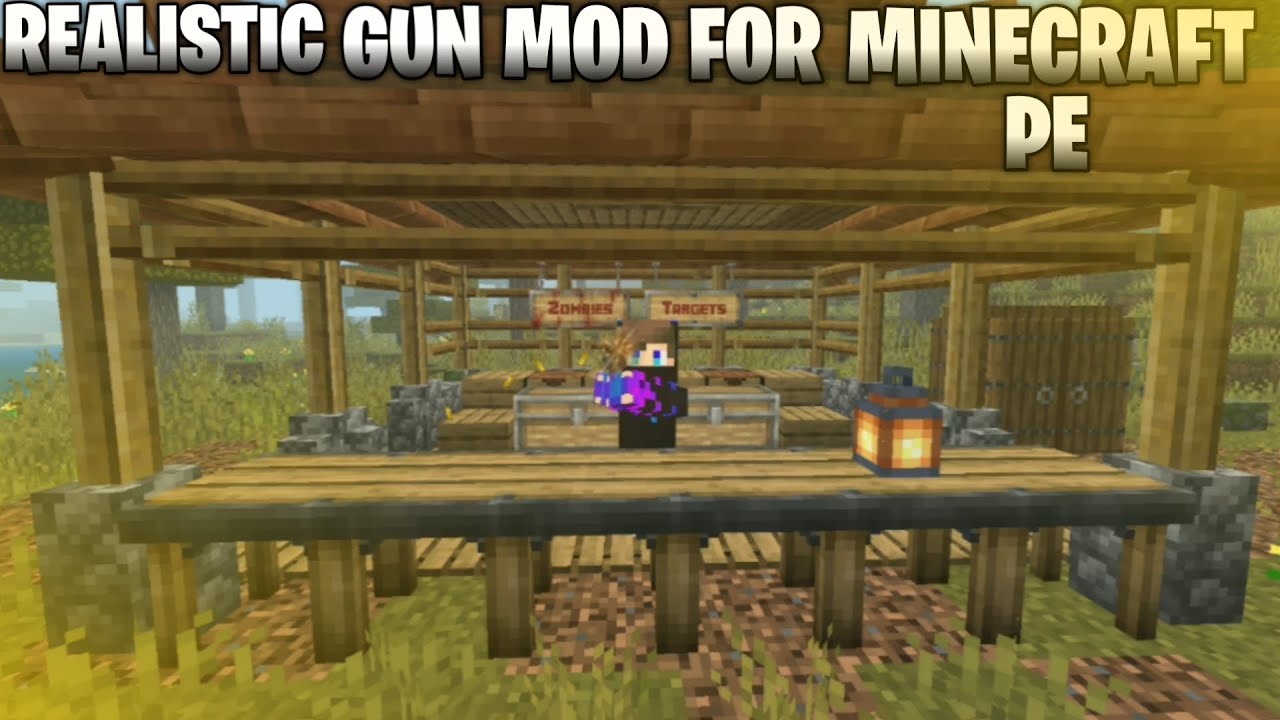 Realistic Gun Mod For Minecraft PE - YouTube