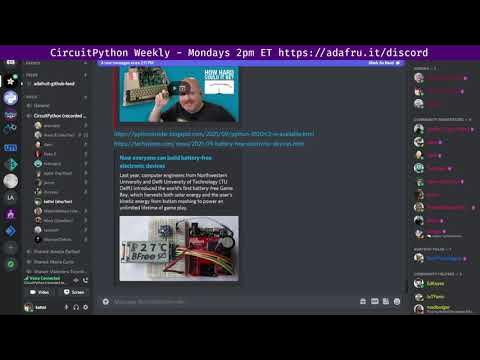 CircuitPython Weekly for September 27th, 2021 #circuitpython @circuitpython #adafruit - YouTube