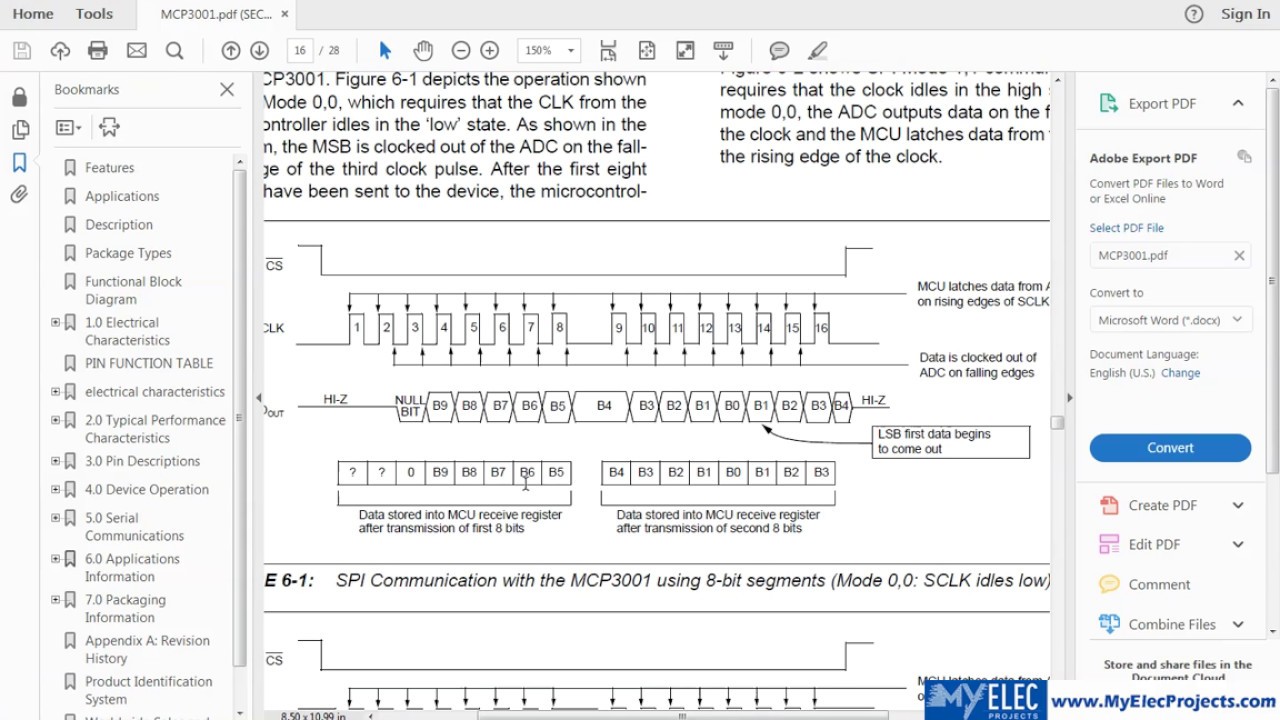 Spi Project 2 Mcp3001 Adc Avr Microcontroller Design Tutorials Youtube