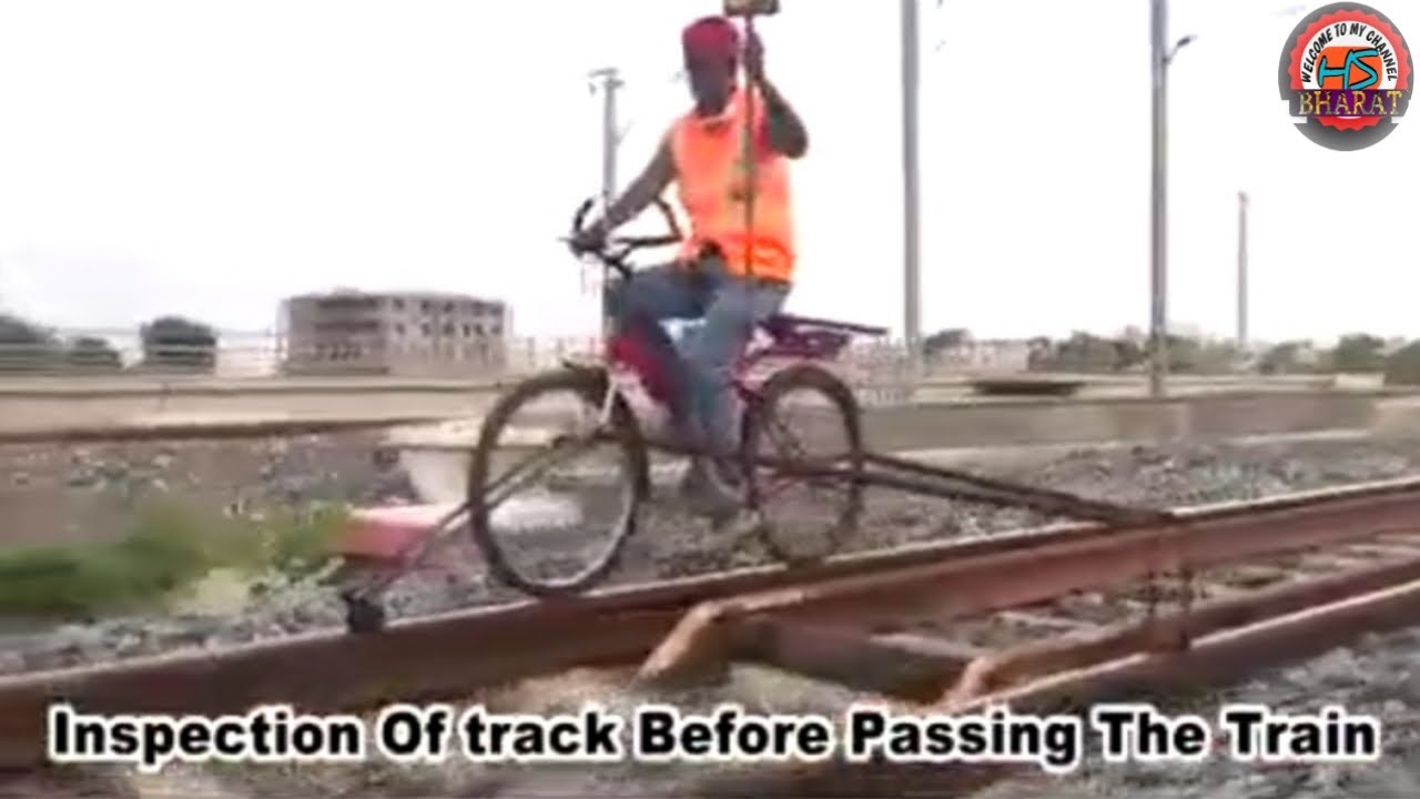 Hot wheather patrolling ||railway track monitoring by local cycle ||# ...