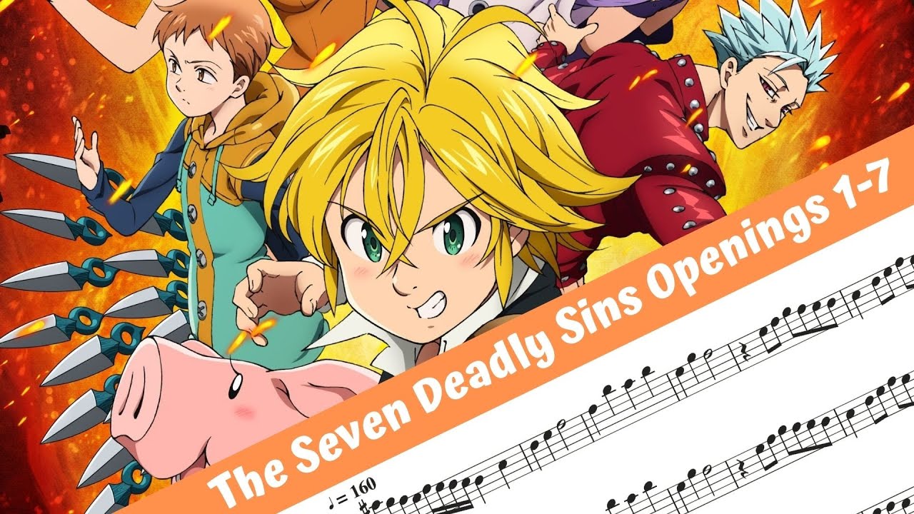The Seven Deadly Sins Openings 1-7 (Flute) - YouTube