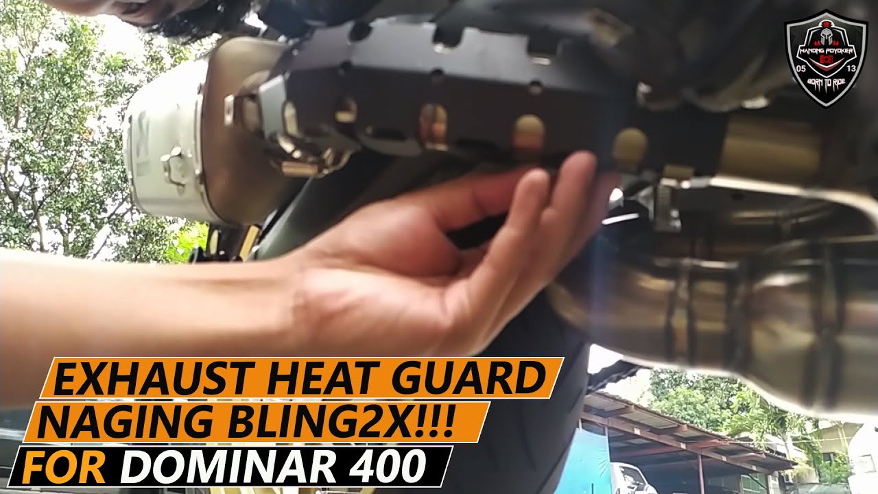 How to Install Heat Guard of Dominar 400 - YouTube