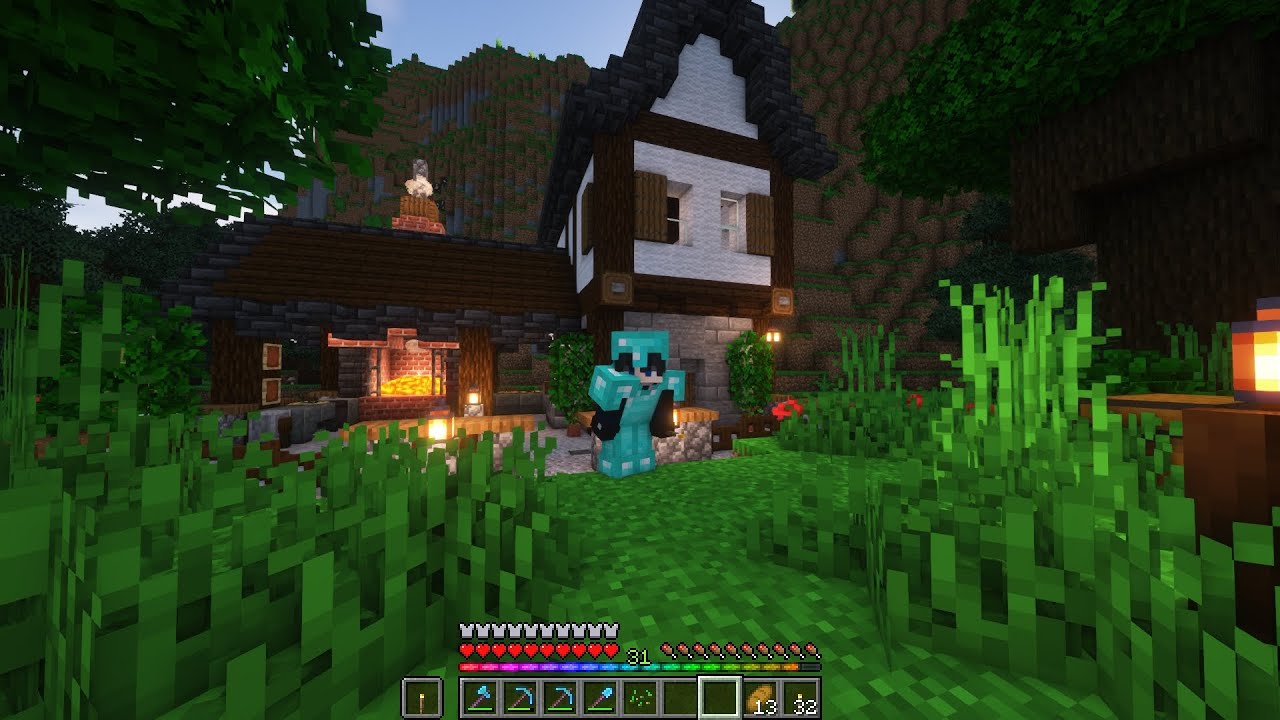 Minecraft ; Wie baut man ein Haus für den Schmied? (survival Letsplay ...