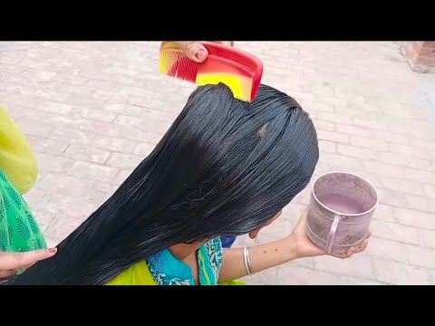 Sleekly Oily Hair Combing - YouTube