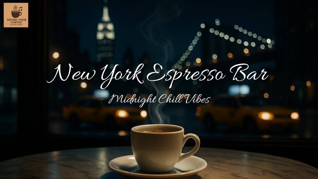 ☕ Midnight Chill at a New York Espresso Bar | Relaxing Jazz & City ...