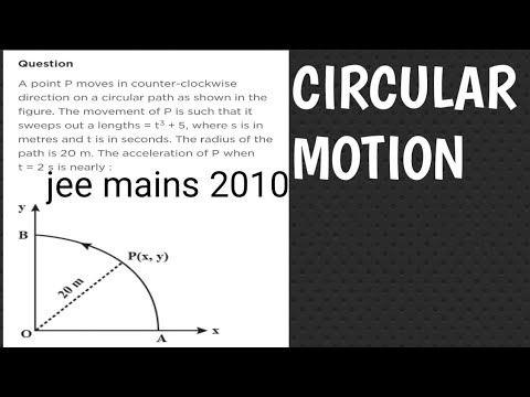 CIRCULAR MOTION | TOTAL ACCELERATION | JEE MAIN PYQ 2010 - YouTube