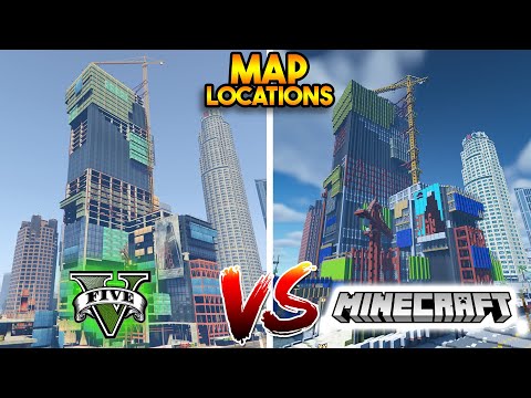 GTA 5 VS MINECRAFT : LOS SANTOS PLACES