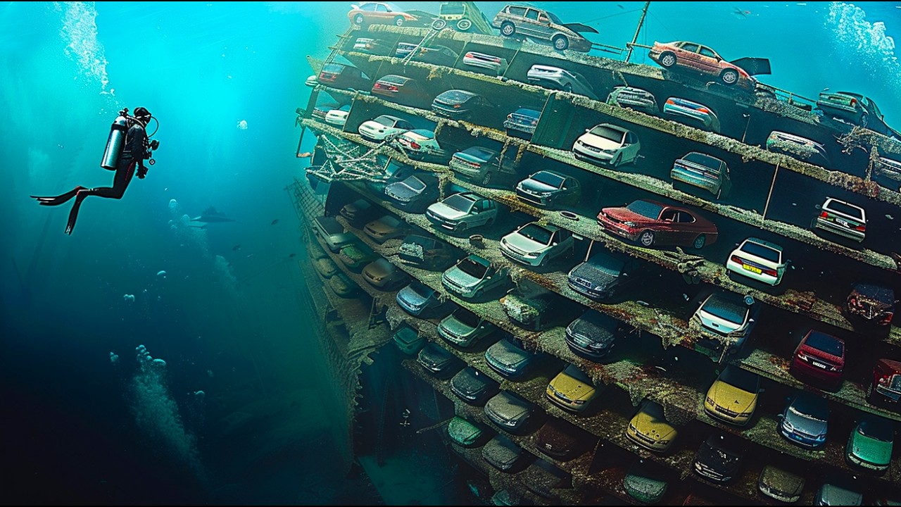OVER 4200 Luxury Cars Destroyed: The Most Devastating Cargo Ship ...