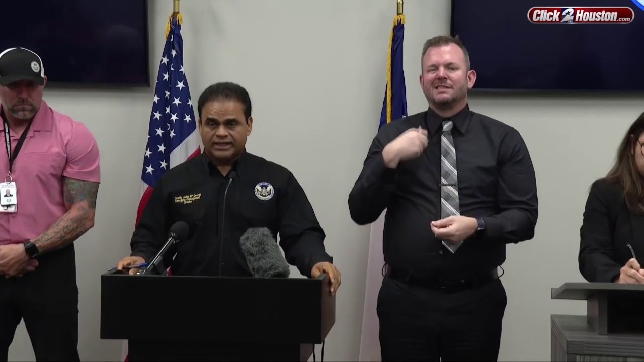 Fort Bend County Judge KP George holds press conference on Hurricane ...