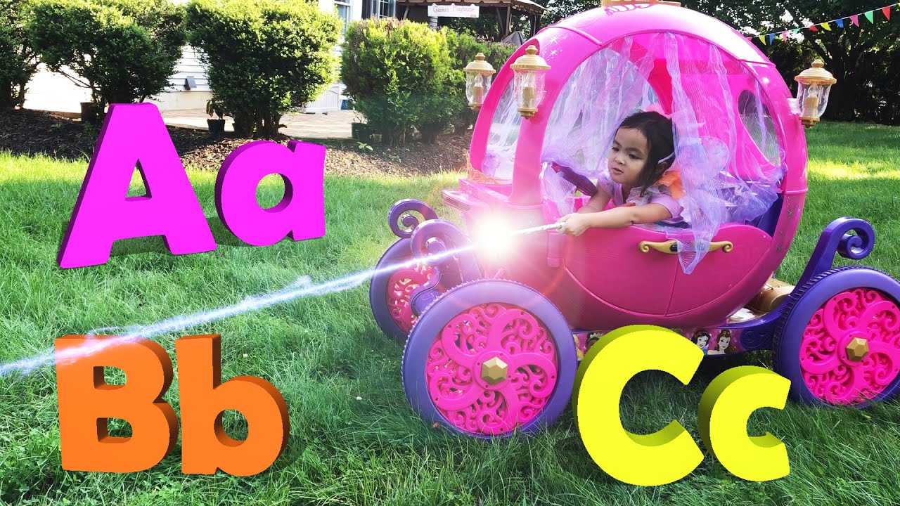 Disney Carriage Power Wheels ABC SONG Letters and Magic - YouTube