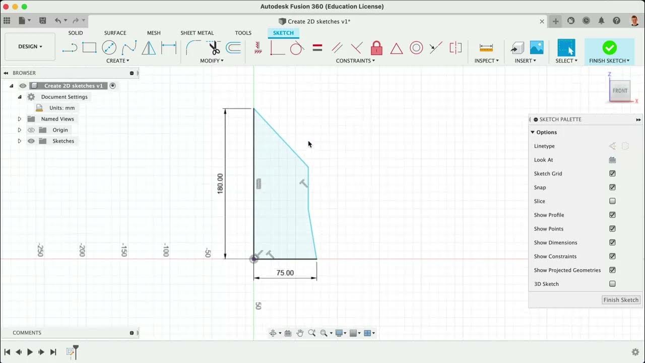 05 Create 2D sketches - YouTube