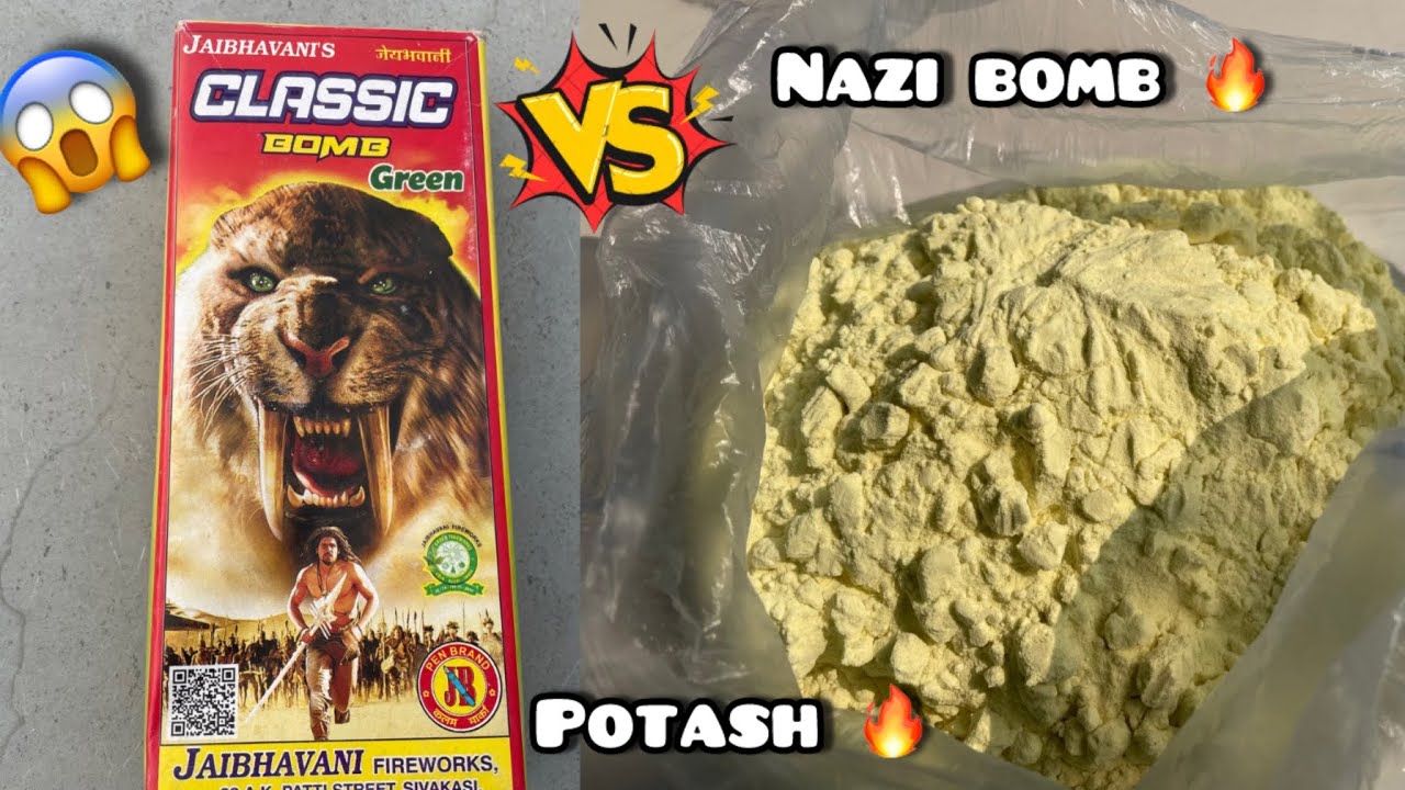 Nazi Bomb 💣 Vs Gandhak Potash I Crazy Result I Classic Nazi I Crackers ...