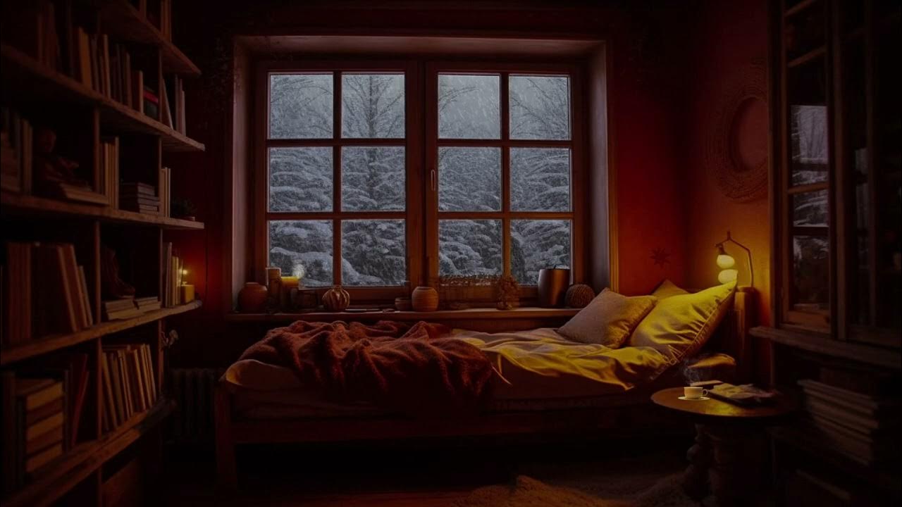 8 Hours - Winter Ambience - Snowstorm & Howling Wind Sounds for Sleep, Relaxing and Study - YouTube