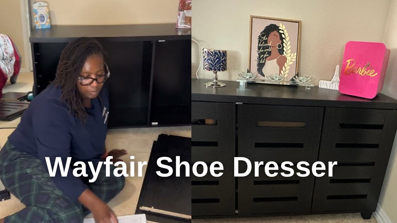 Wayfair Shoe Dresser Assembly - YouTube