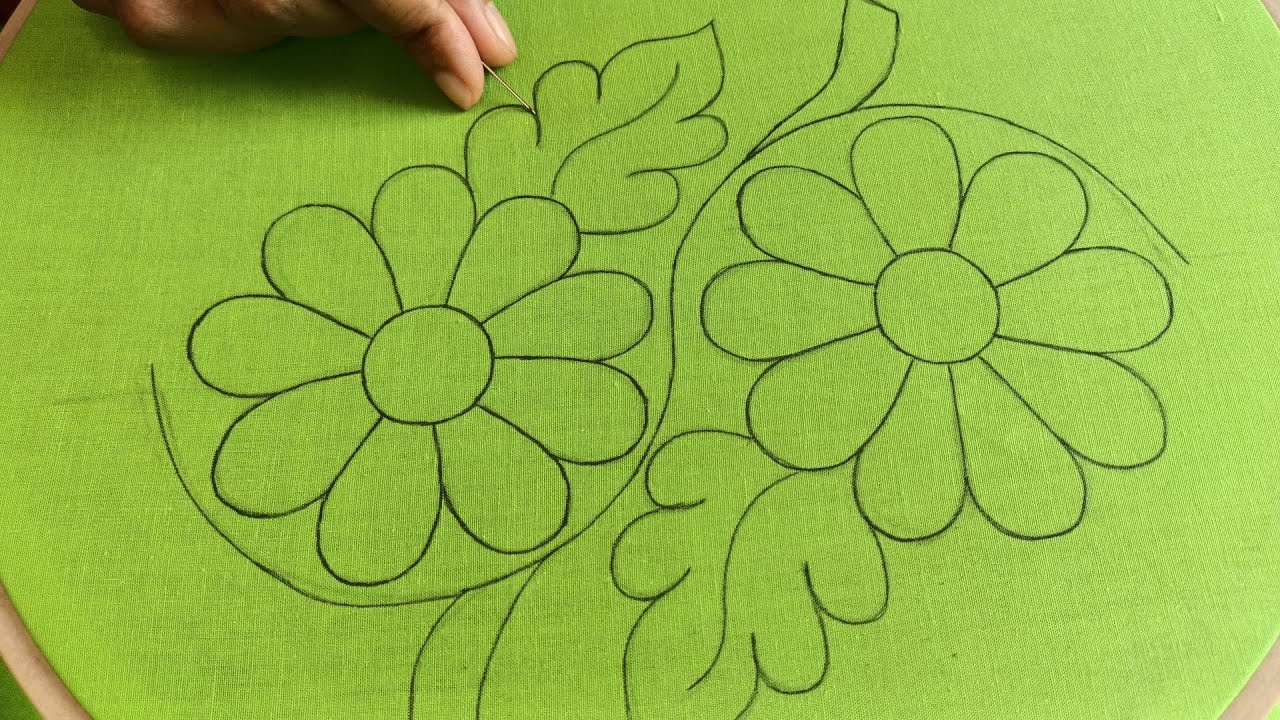 Hand Embroidery Designs Patterns Tutorial,Phulkari Borderline ...