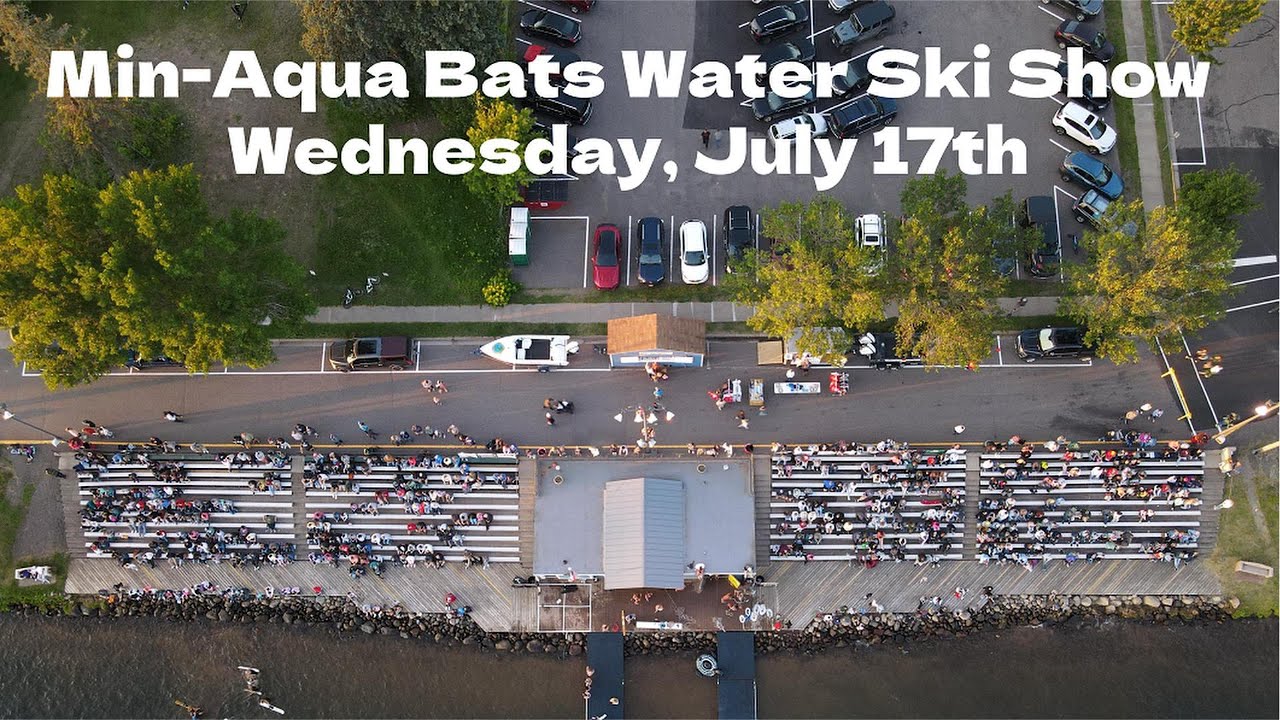Min-Aqua Bats Water Ski Show - Drone Edit July 17th, 2024 - YouTube