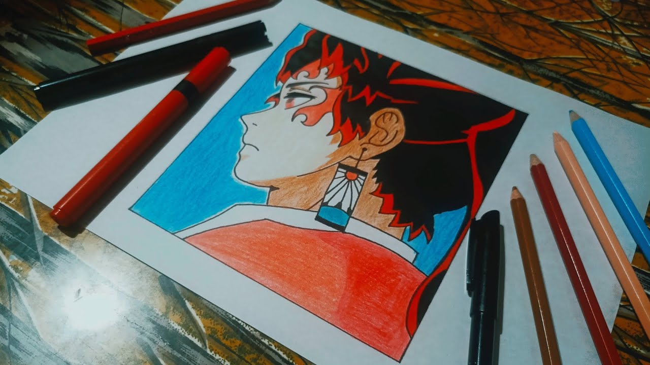 How to Draw Yoriichi Tsugikuni step by step [Kimetsu no Yaiba] - YouTube