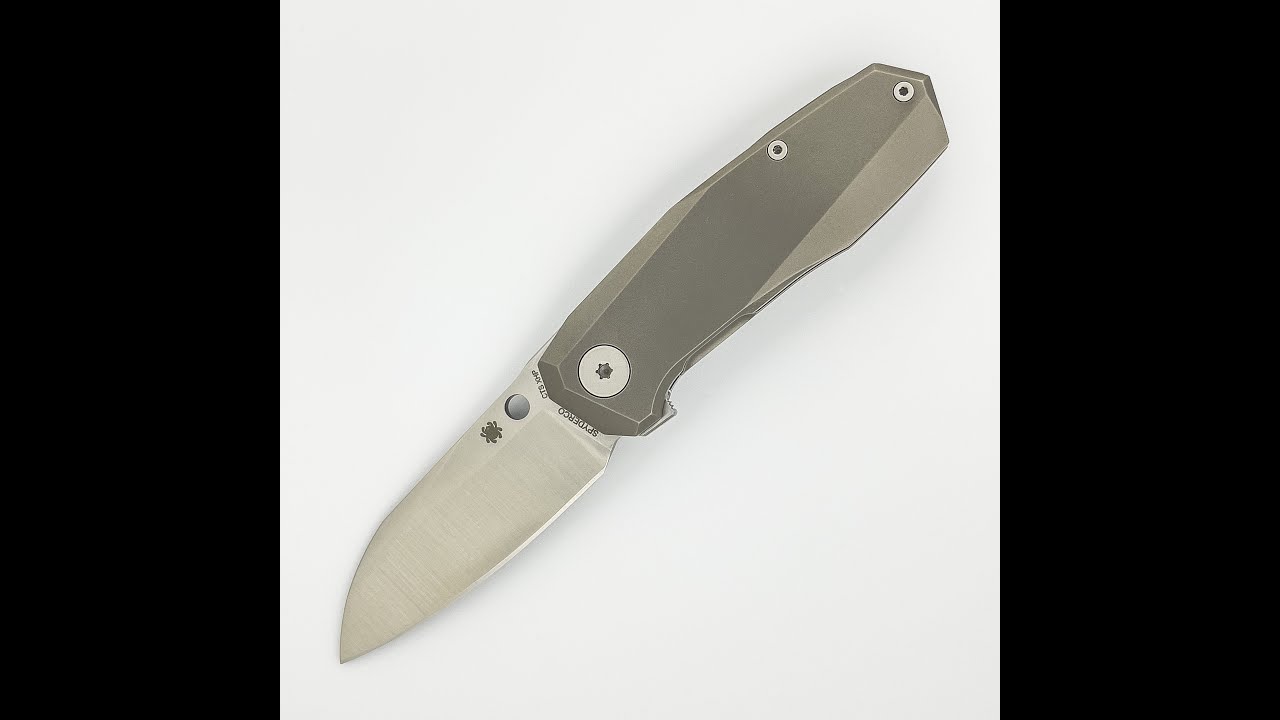 Spyderco Techno 3 Marcin Slysz Design Titanium Frame Lock CTS-XHP - YouTube