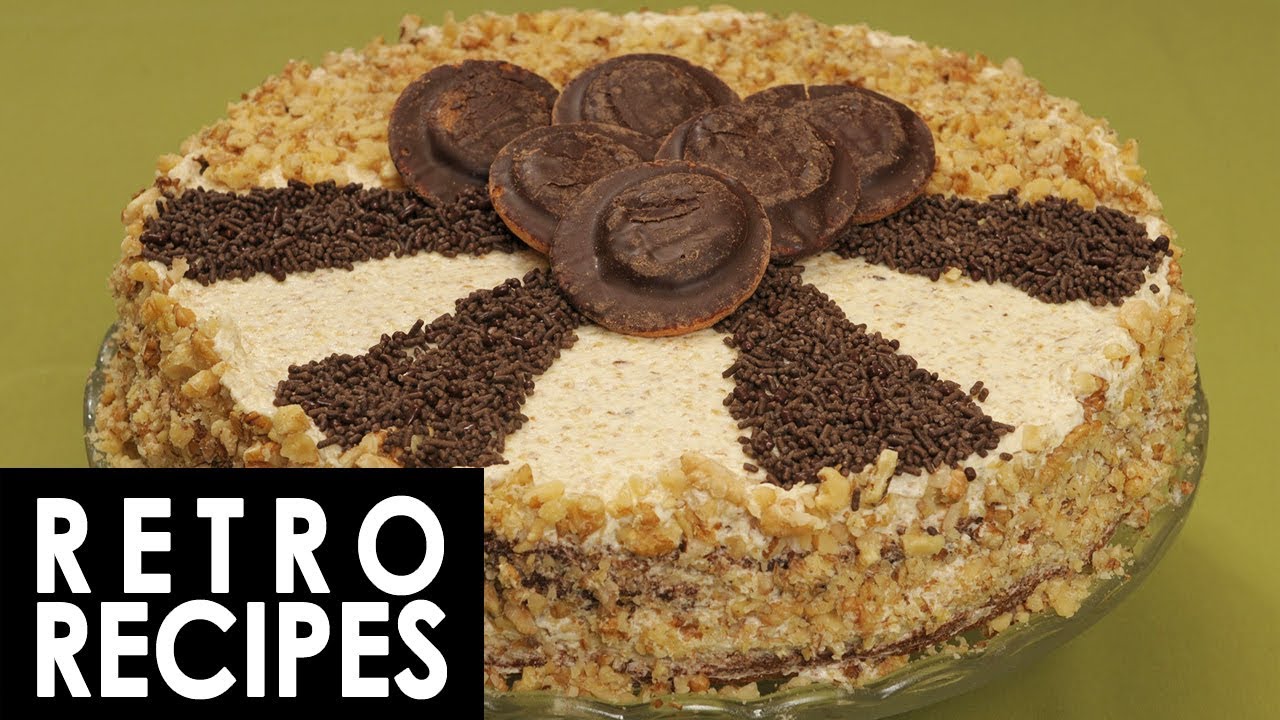 Walnut Cake | Retro Recipes - YouTube