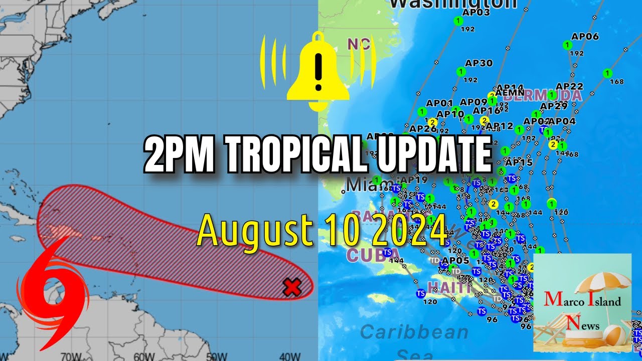 Spaghetti Models 2pm Tropical Update Marco Island News - YouTube