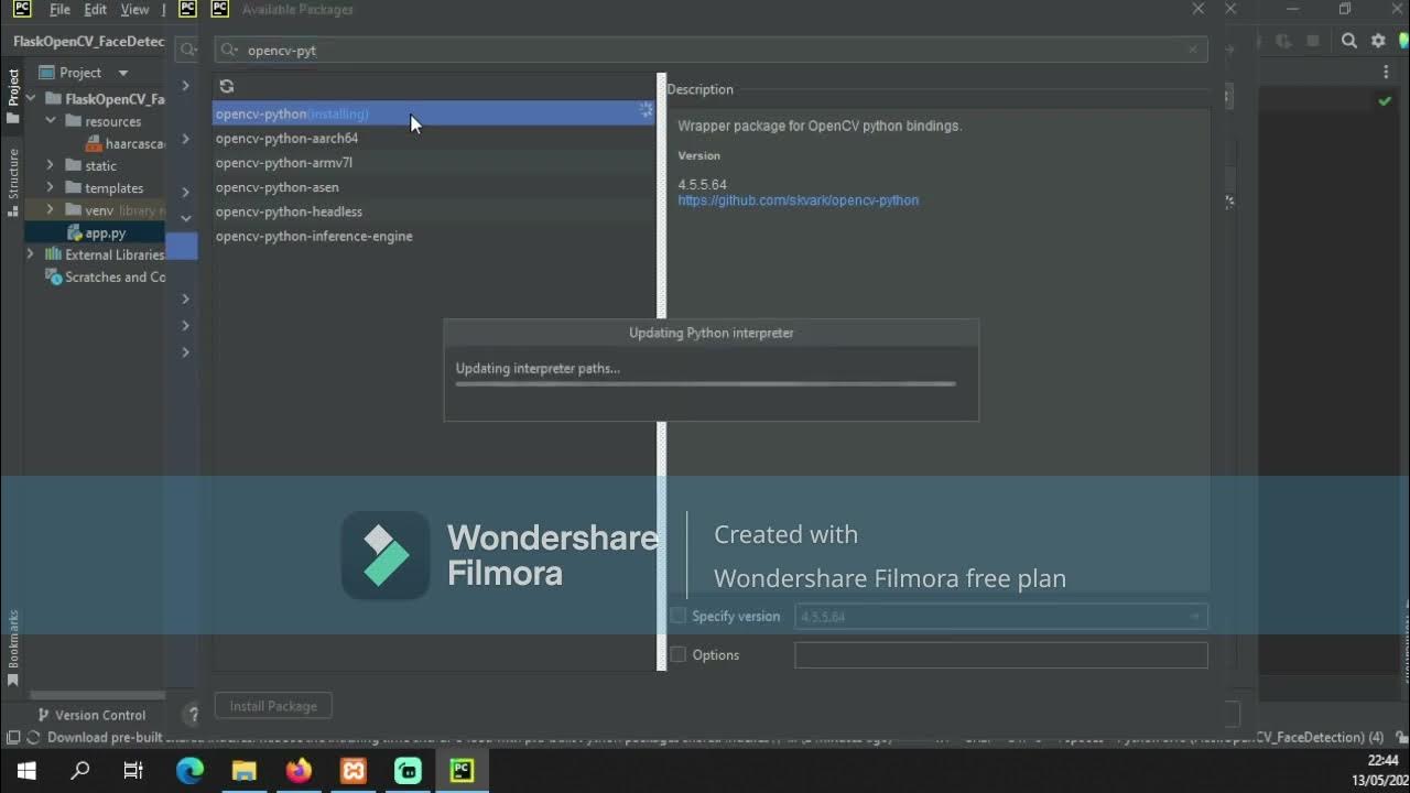 Pycharm Project Face Detection di Halaman Web Menggunakan OpenCV dan Flask - YouTube