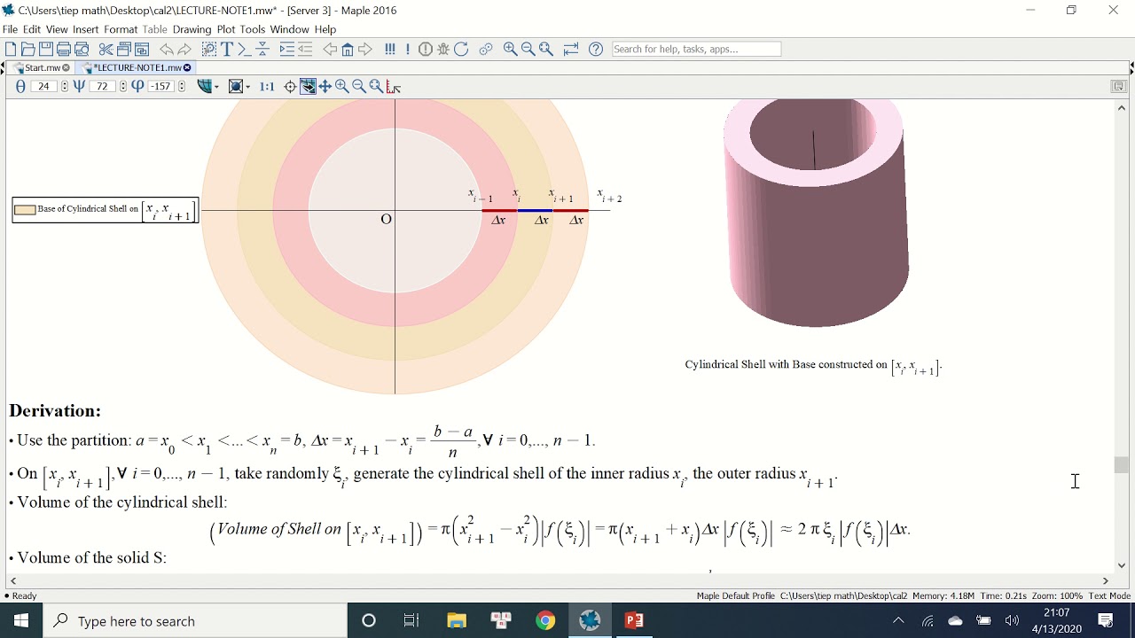 LECTURE1 part7 Volume of Revolution By Cylindrical Shells - YouTube