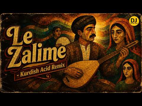 Le Zalime - Kurdish Acid Remix | DJ Retro Acid | Retro Club Mix 2026 | 4K Visualizer |