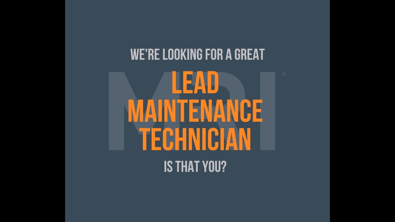 Lead Maintenance Tech-IL - YouTube
