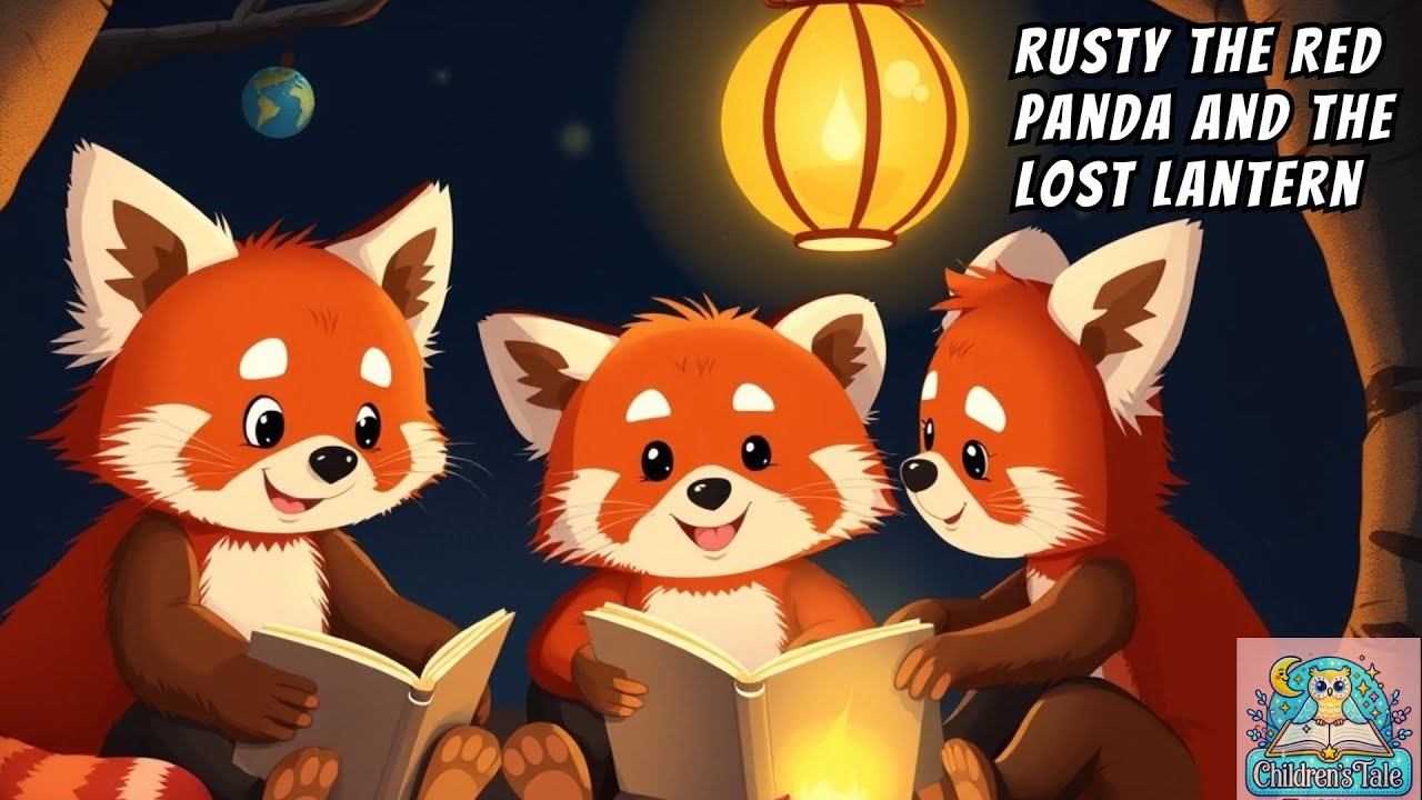 Rusty the Red Panda and the Lost Lantern 🐾 Children's Tale 🏮 - YouTube
