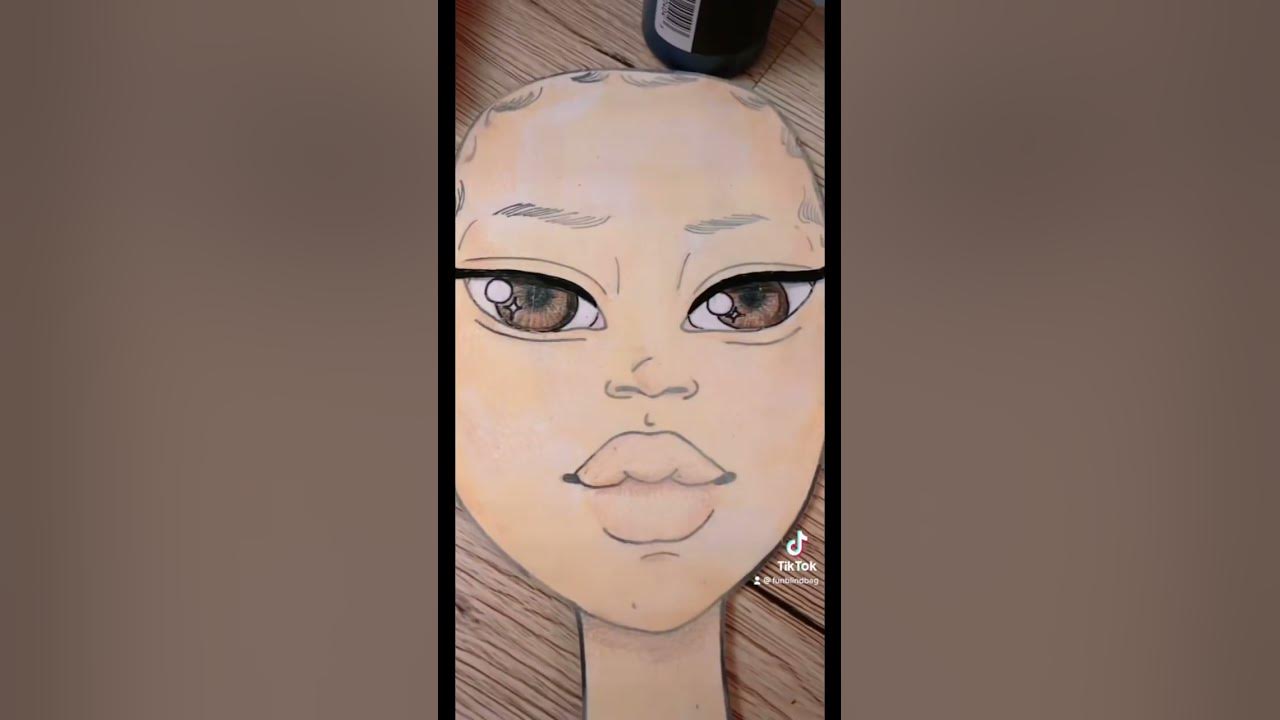 Putting Makeup On Paper Dolls Youtube